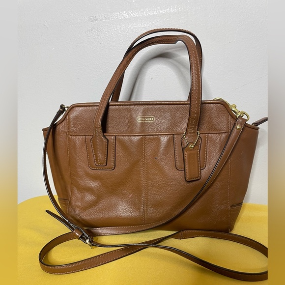 Coach | Bags | Coach Tan Leather Satchel | Poshmark